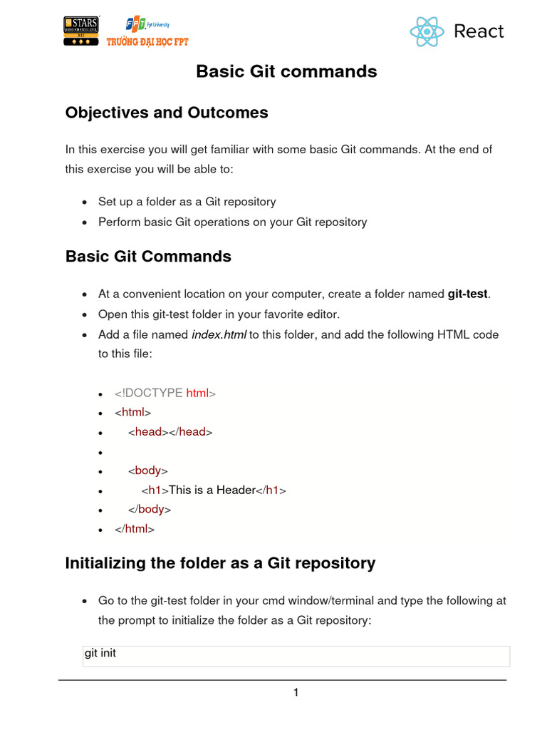 Exercise 2 - Basic - Git - Commands | PDF | Computer File | Directory (Computing)
