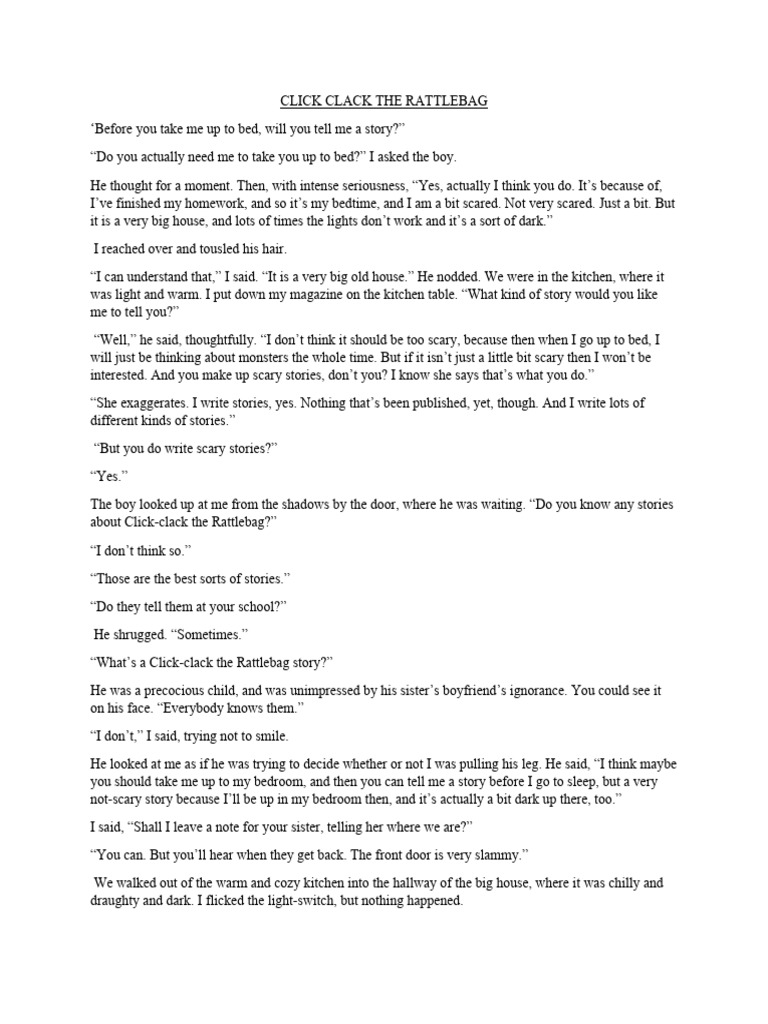 Click Clack The Rattlebag | PDF