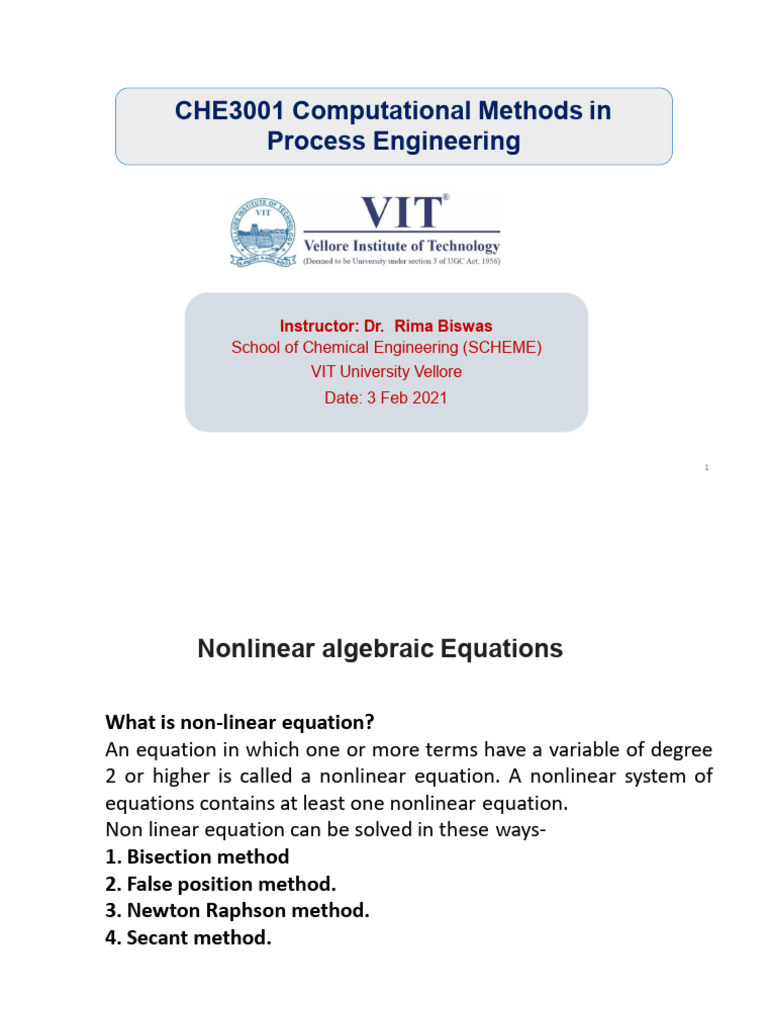 2-Graphical and Bisection Method-22!07!2022 | PDF | Equations ...