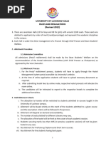 UGHG Hostel Admission Details 2025 | PDF | University And College ...
