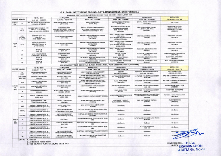 Combined b.tech Second Year St, And Third & Final Year Put Session 2023 ... Combined b.tech Second Year St, And Third & Final Year Put Session 2023 ...