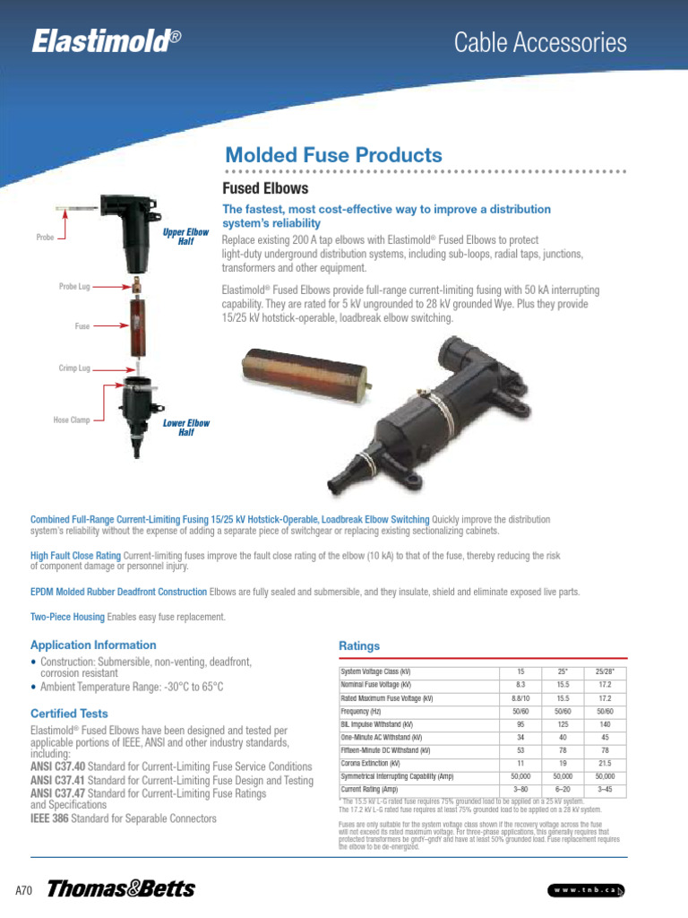 Molded Fuse Products | PDF | Fuse (Electrical) | Transformer