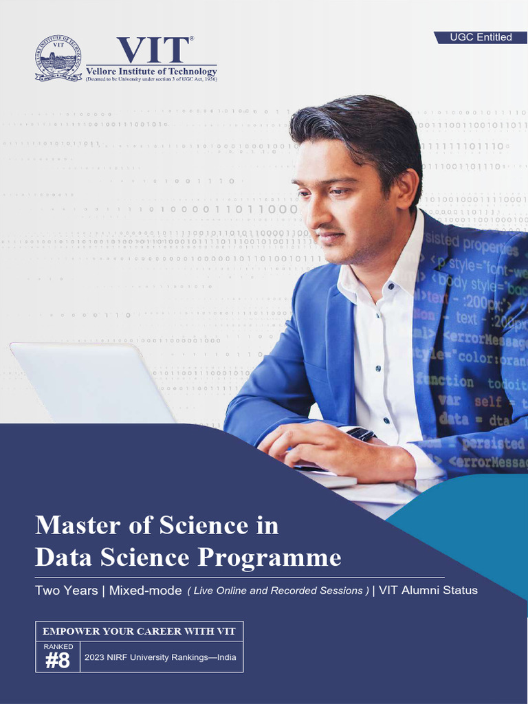 VIT MSDS Brochure 06-09-2023 | PDF | Analytics | Data Science