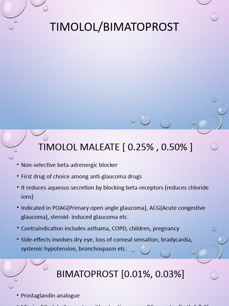 Combined Antiglaucoma Drug Ctal | PDF | Glaucoma | Clinical Medicine