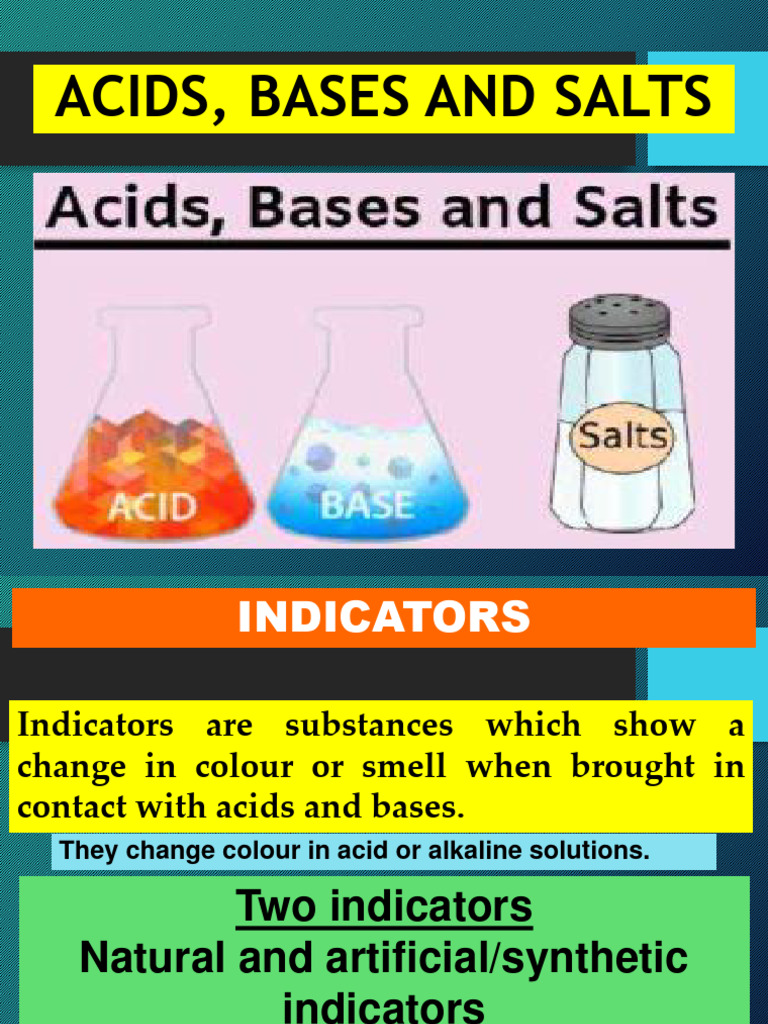 PPT-Chapter 2-Acids Bases and Salts | PDF | Sodium Bicarbonate | Ph