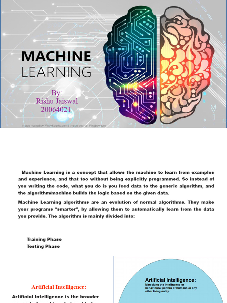 Machine Learnning | PDF | Machine Learning | Artificial Intelligence