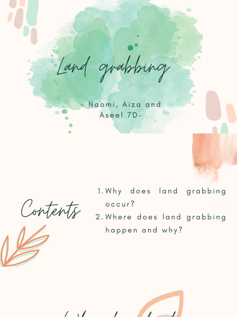 Understanding Land Grabbing Issues | PDF