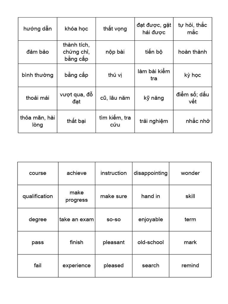 Bingo Unit 6 Des | PDF