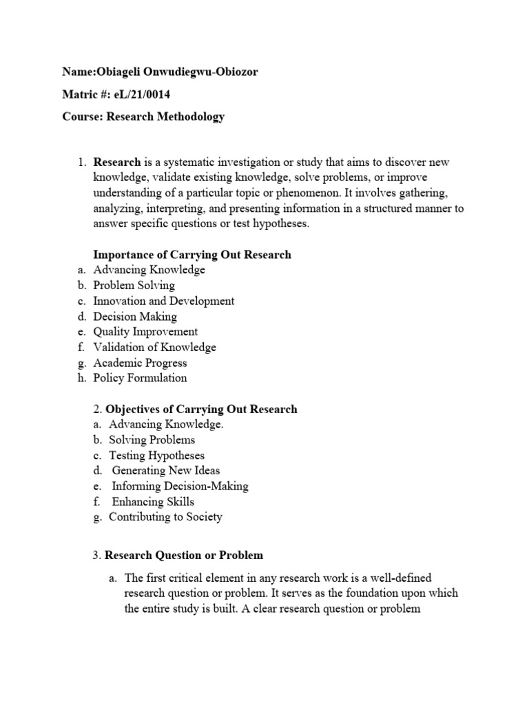 Research Methodology | PDF | Methodology | Survey Methodology