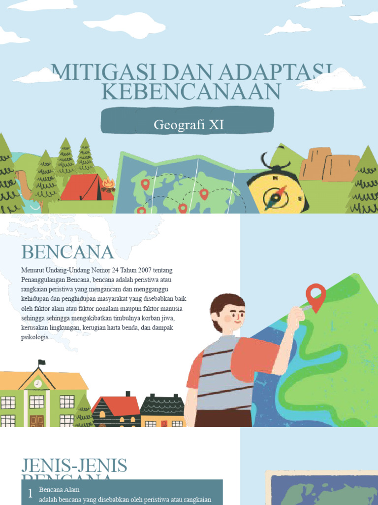 Presentasi Pendidikan Ilmu Pengetahuan Alam Dan Sosial Mengenal Peta Putih Biru Ilustratif | PDF ...