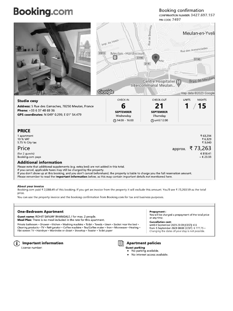 2.booking - 1st Hotel PDF | PDF