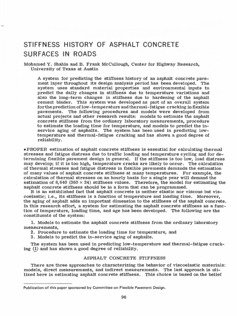 Asphalt Concrete Stiffness | PDF | Road Surface | Concrete