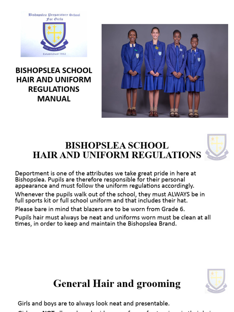 Bishopslea School Uniform & Hair Guidelines | PDF | Hairstyle | Braid