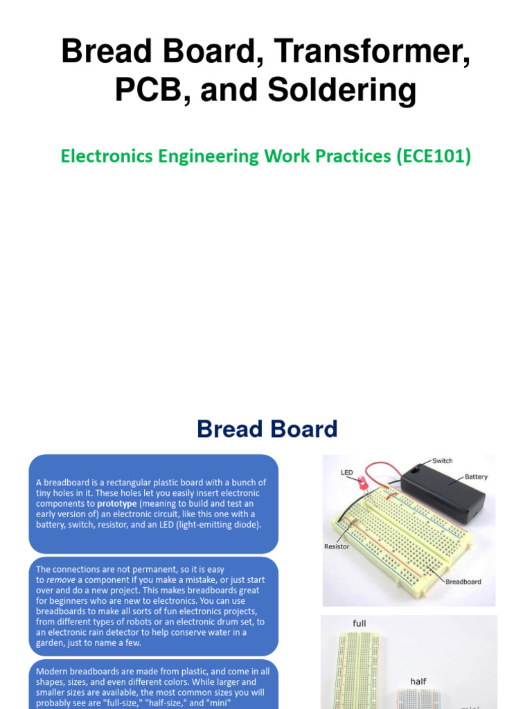 Breadboards & Transformers Guide | PDF | Transformer | Inductor