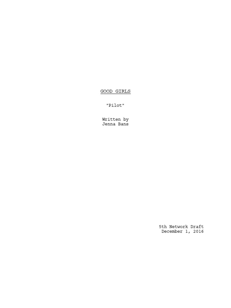 Good Girls - Script | PDF
