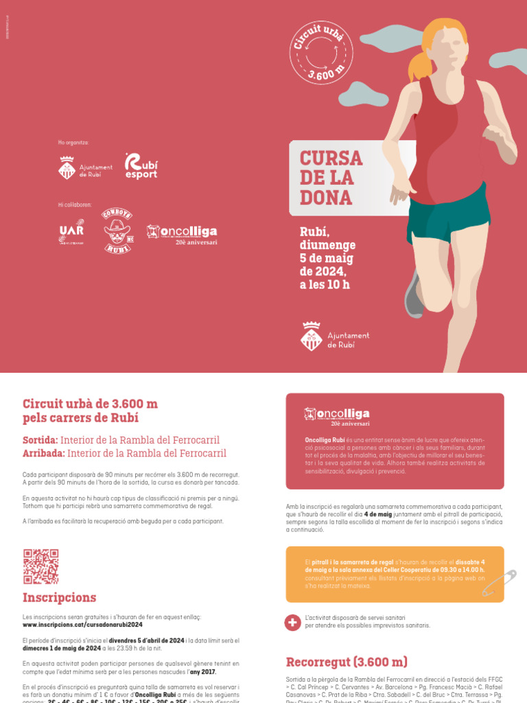 Diptic Cursa de La Dona Rubi 2024 | PDF
