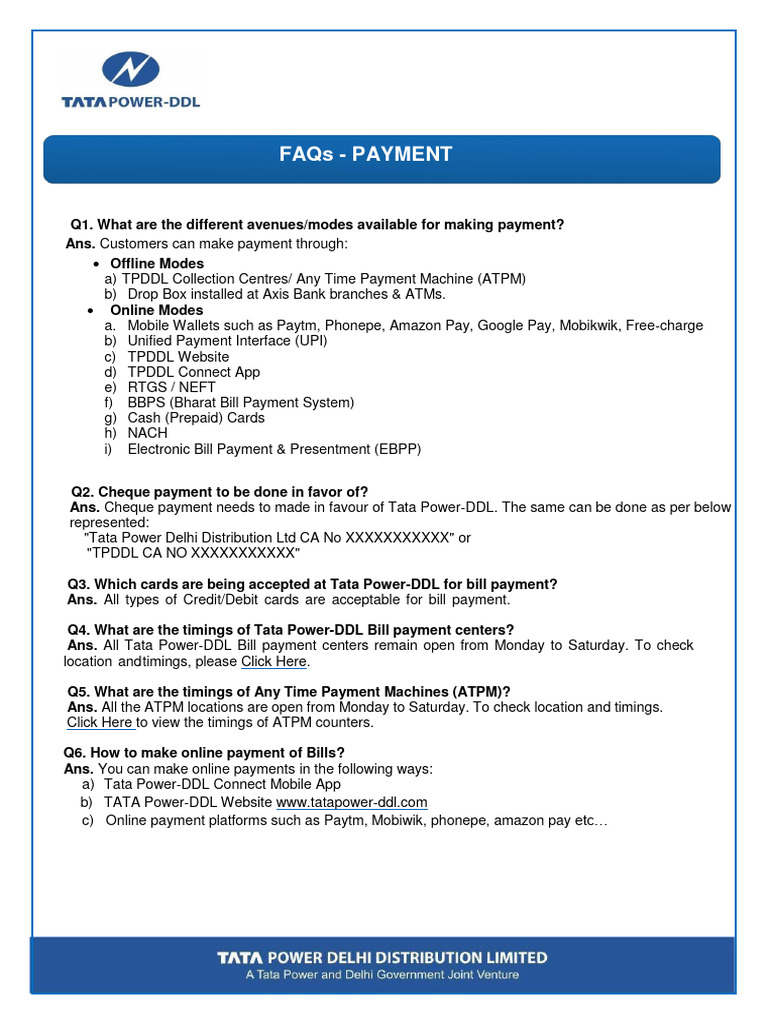 Payment FAQ July'21 | PDF | Service Industries | Payments
