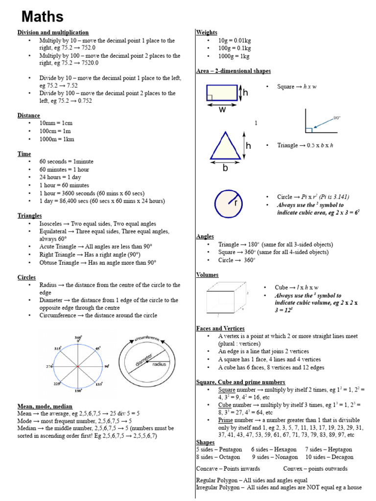 11 Plus Cheat Sheet | PDF | Adverb | Adjective