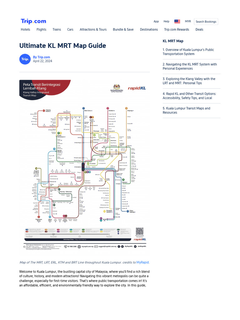 KL Public Transportation Guide- MRT, LRT, Monorail, And More ...