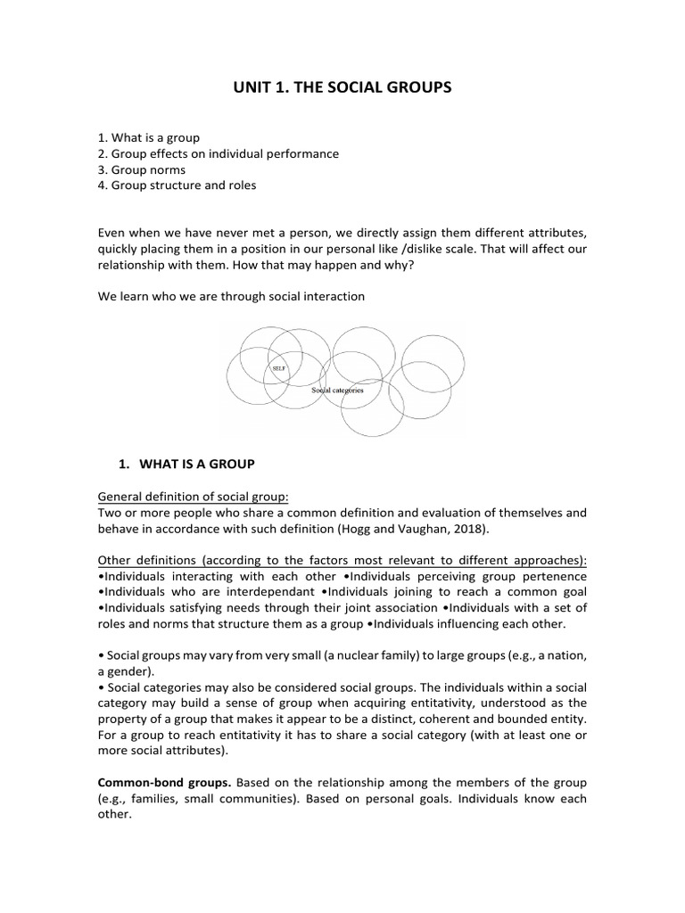 UNIT 1 | PDF | Cognition | Psychological Concepts