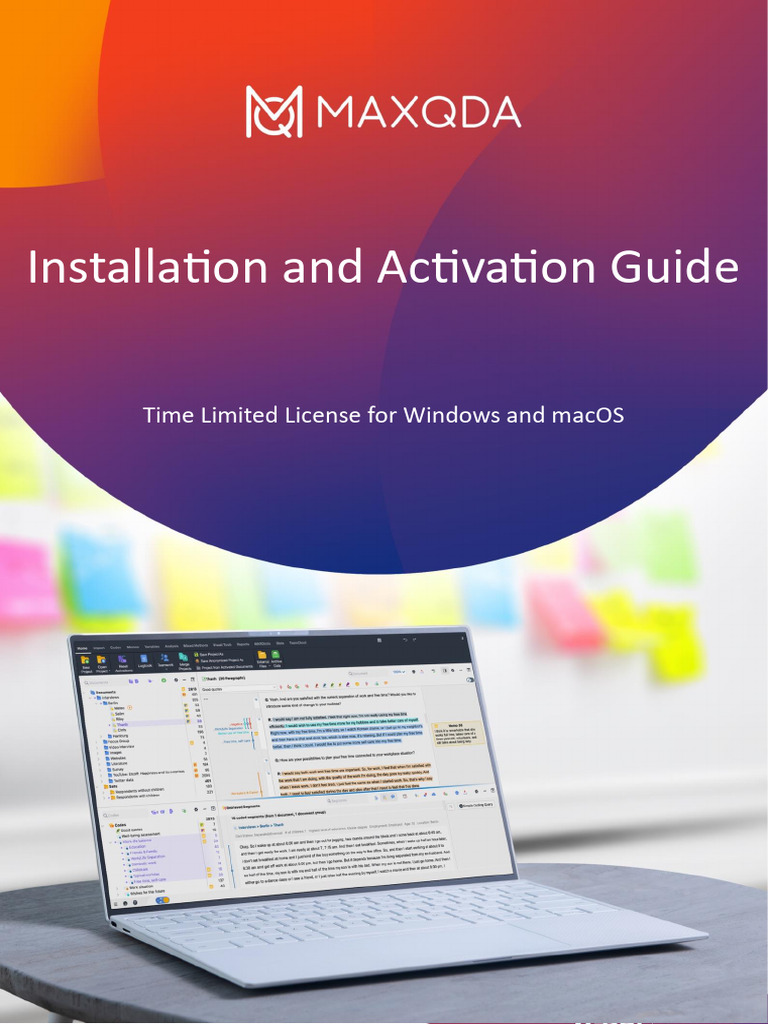 Installation Guide Time Limited License MAXQDA24 | PDF | Mac Os | Microsoft Windows