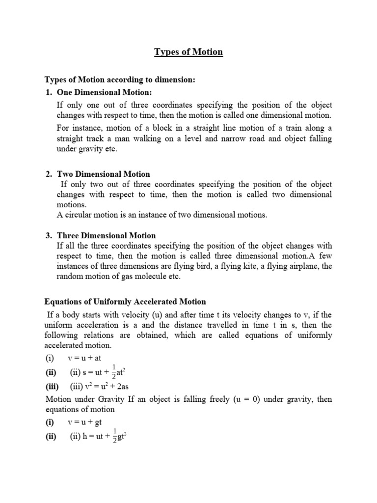 Types of Motion 2 | Download Free PDF | Oscillation | Actuator