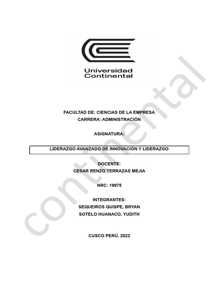 Pa1 Lab. Avan. de Inn. y Lid | PDF | Atención | Aprendizaje