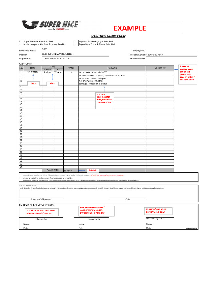 Ot Form All (Example) | PDF | Government And Personhood