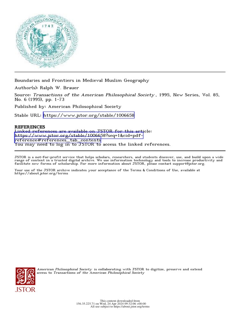 Brauer Boundaries Frontiers Medieval | PDF | Caliphate | Al Andalus