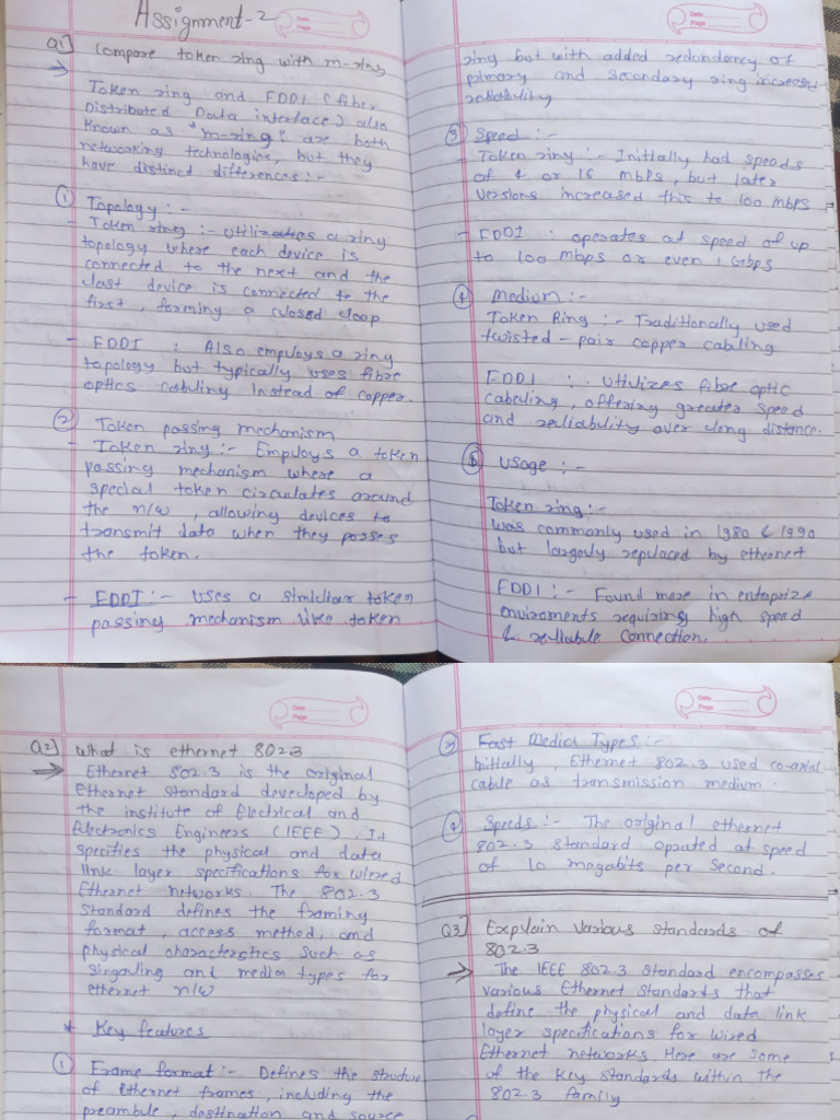 CN 2,3,4 Assignment | PDF