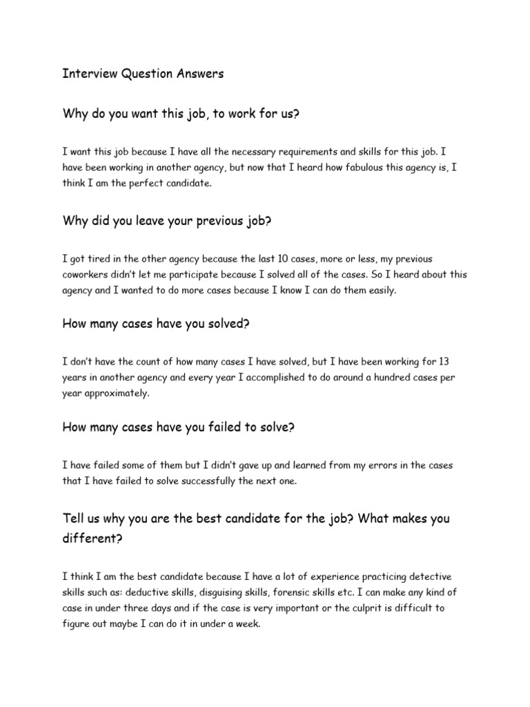 Interview Question Answers | PDF