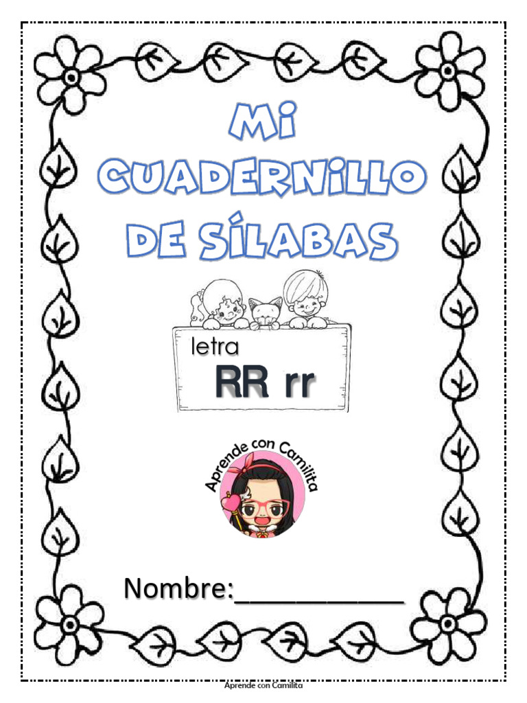 10 Cuadernillo Letra RR Aprende Con Camilita | PDF