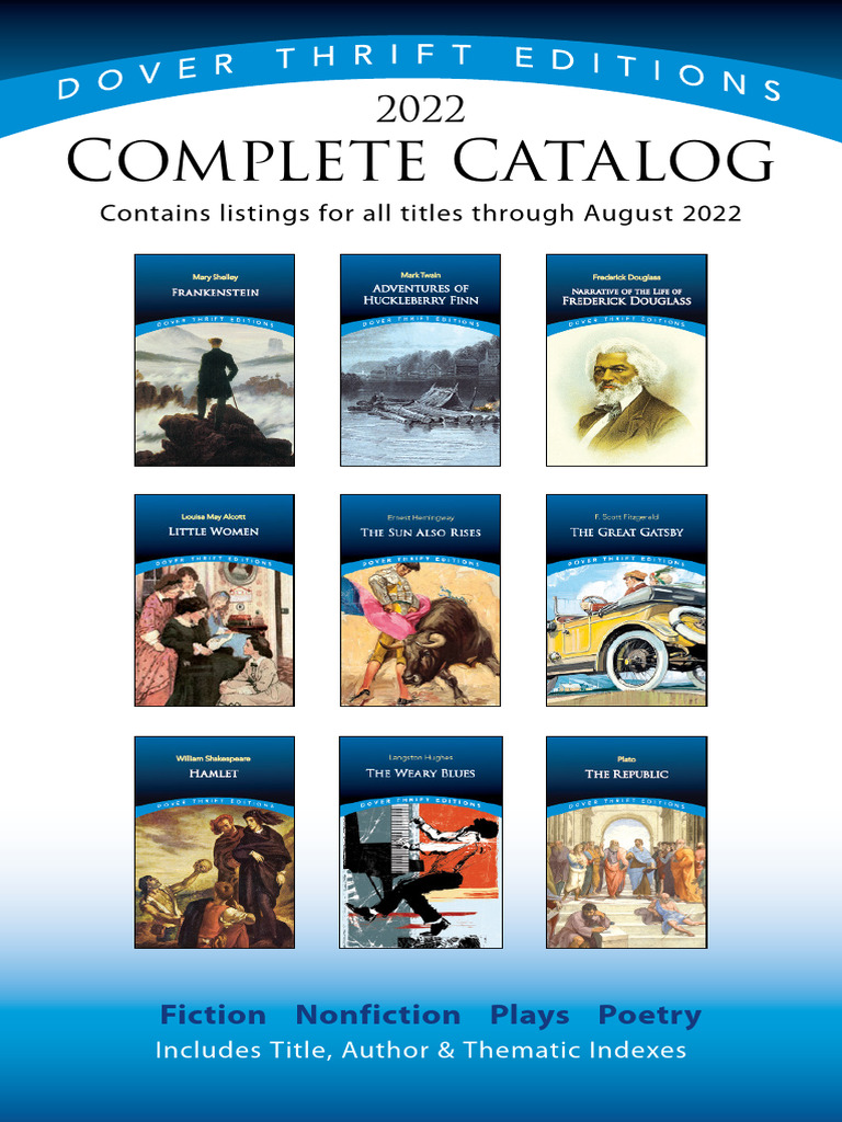 Dover Thrift Editions Catalog 2022 | PDF | Short Stories