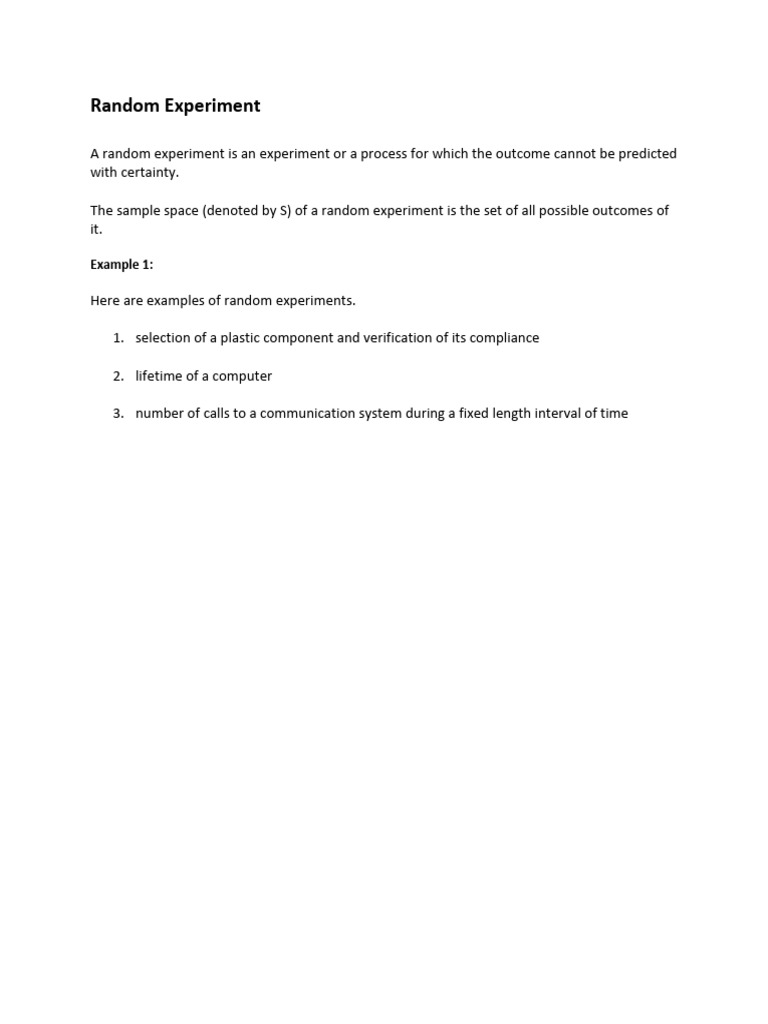 Lecture 1 | PDF | Experiment | Sampling (Statistics)