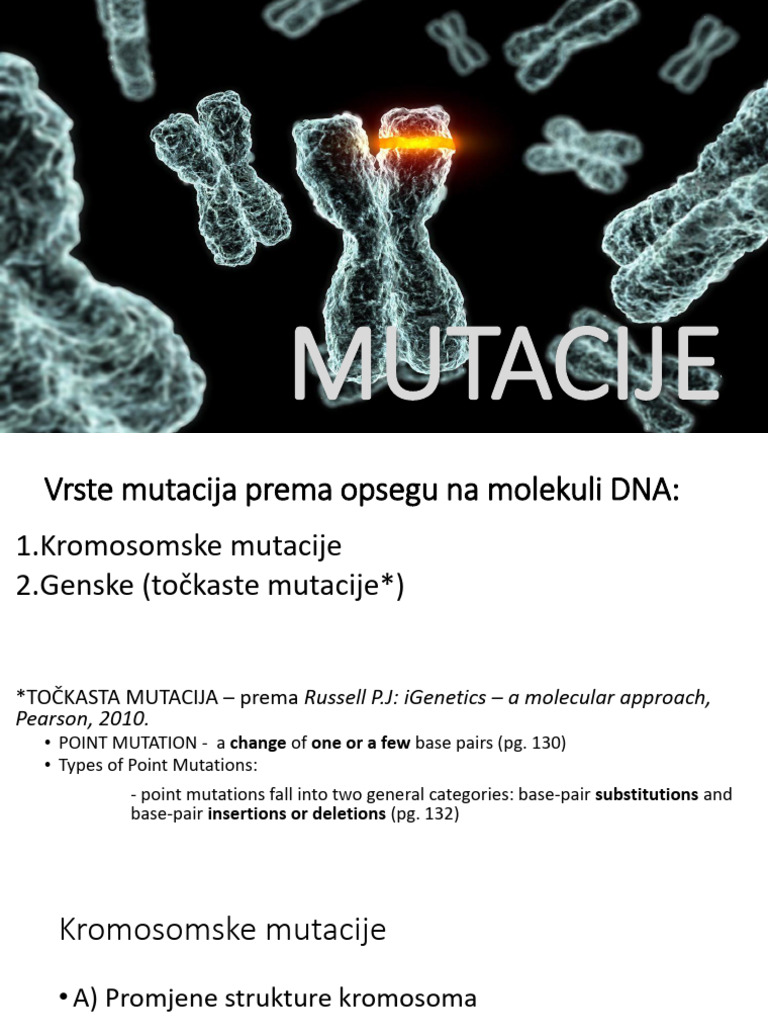 7 2 Mutacije Kromosomske | PDF