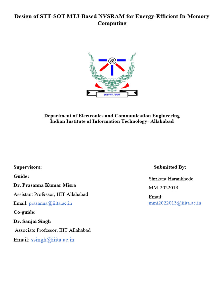 Design of STT | PDF | Computer Memory | Random Access Memory