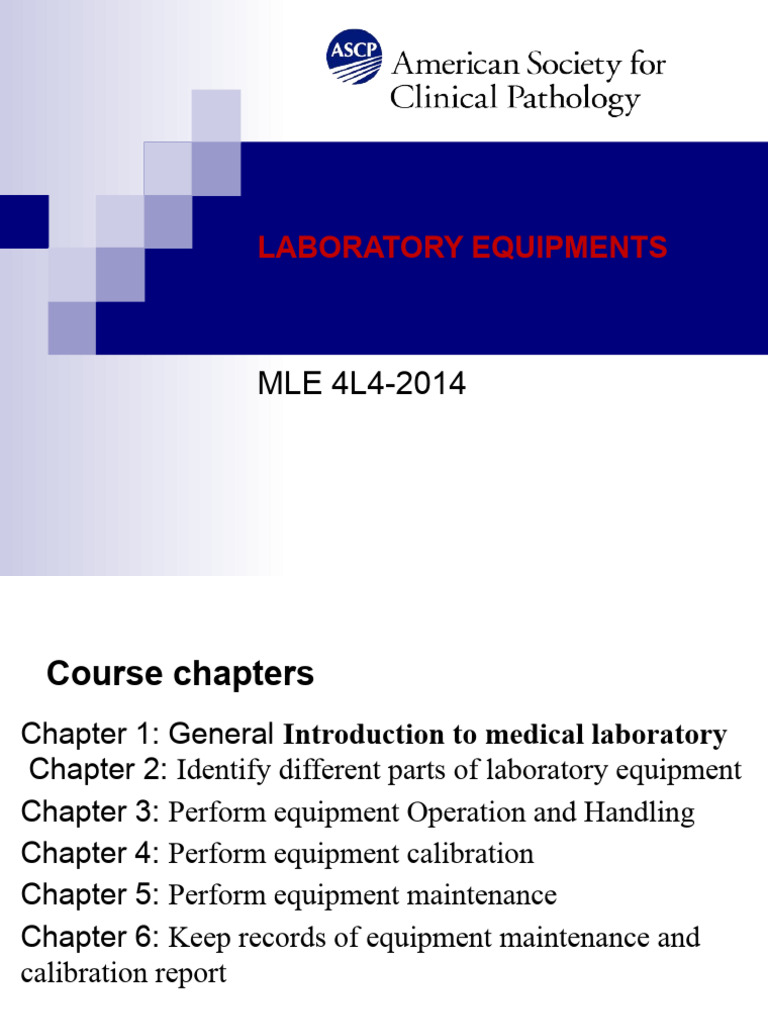 Medical Laboratory Equipment Overview | PDF | Weighing Scale | Centrifuge