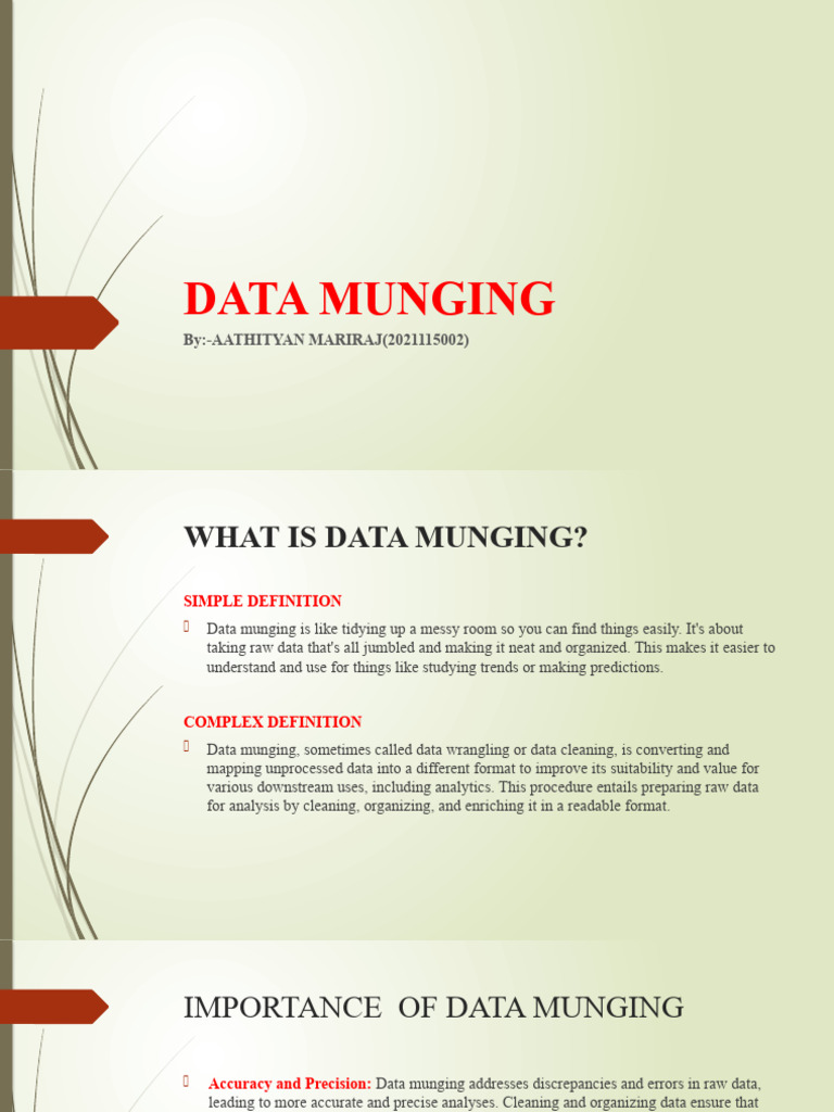 Data Munging | PDF | Internet Of Things | Data Analysis