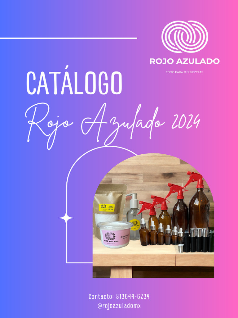 Catálogo Rojo Azulado 2024 Ok | PDF | Materia suave | Productos cosméticos