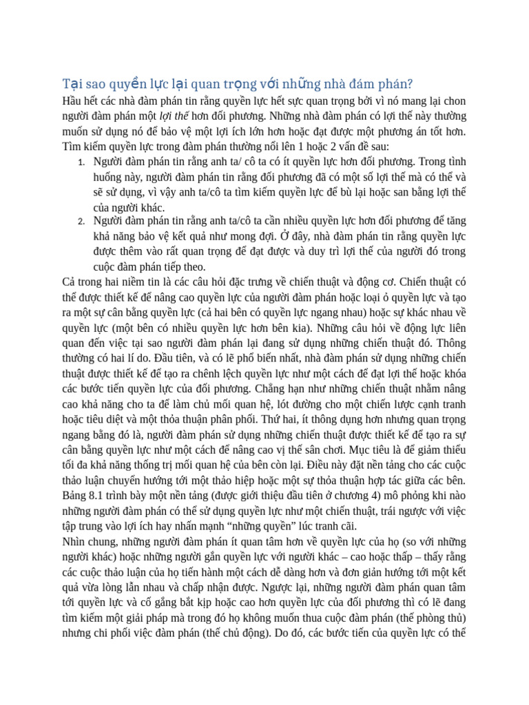 (123doc) - Dam-Phan-Trong-Kinh-Doanh-Chuong-7-Tim-Kiem-Va-Su-Dung-Quyen-Luc-Trong-Dam-Phan | PDF