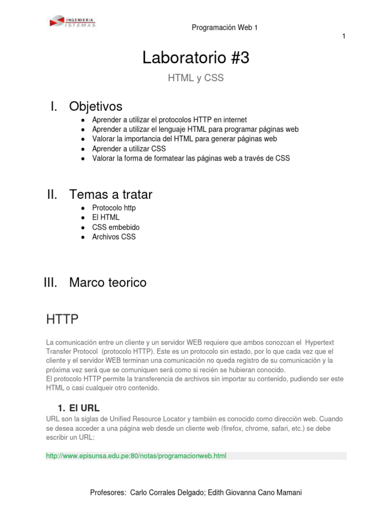 Laboratorio03 Enunciado | PDF | HTML | Redes