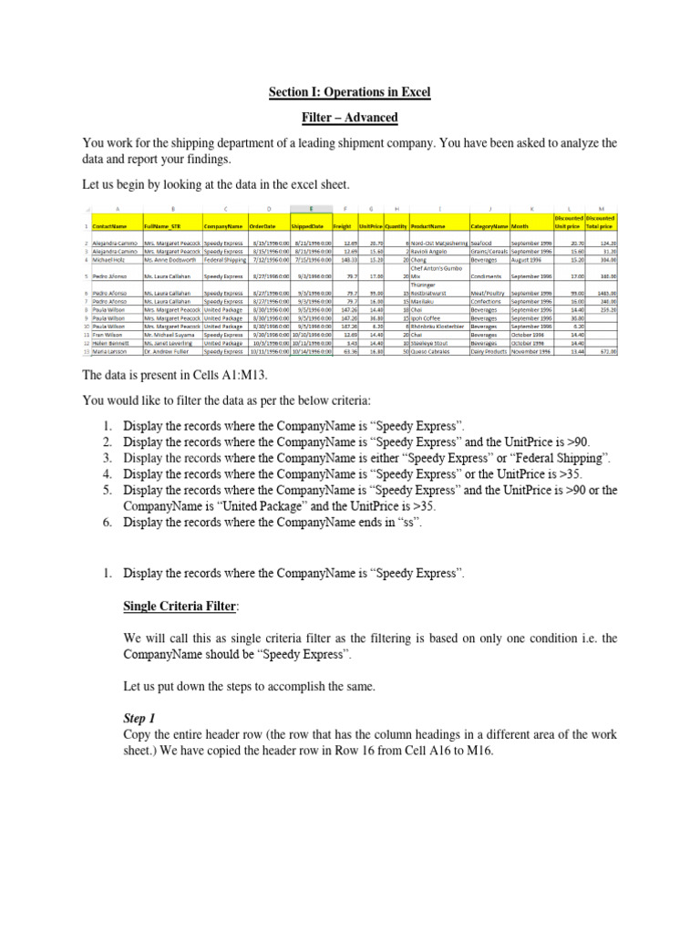 Advanced Excel Filtering Guide | PDF | Scatter Plot | Histogram