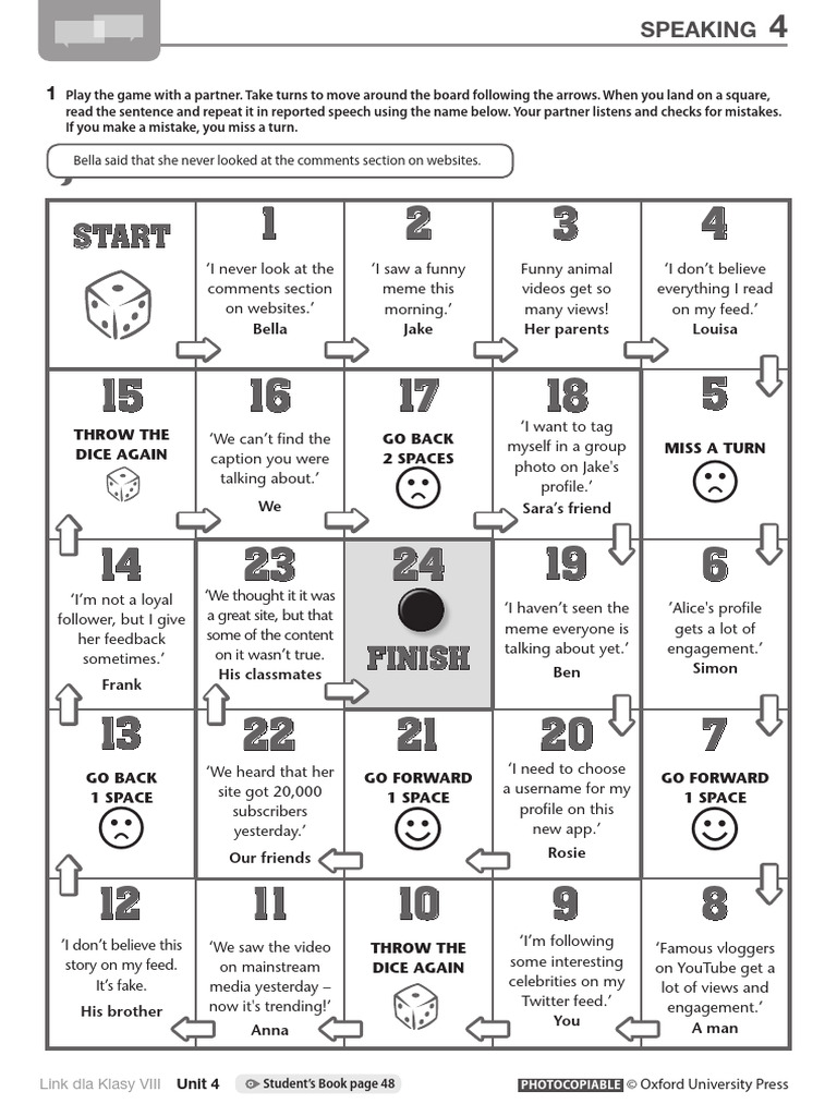 Link L8 U4 Speaking Ws | PDF | Web 2.0 | Social Information Processing