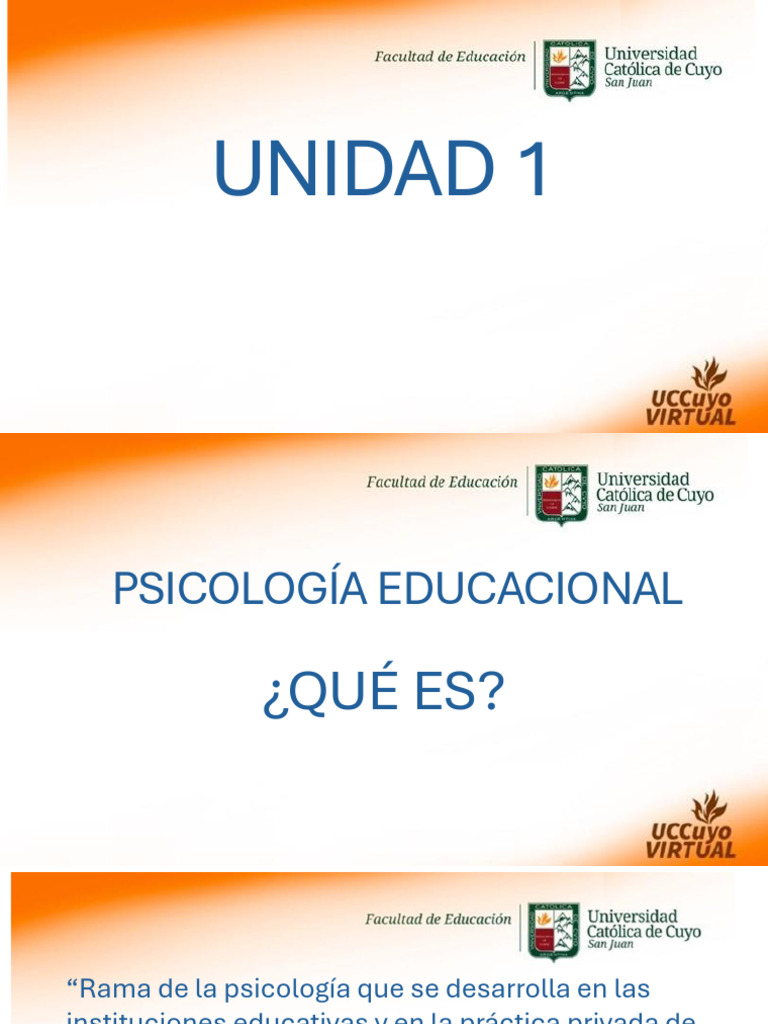 Clase 1. Unidad 1, tema 1,2 y 3. Ps. Educacional. Aprendizaje. Enseñanza (1) | PDF