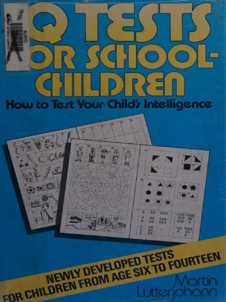 Lutterjohann-IQ Test For School Children | PDF