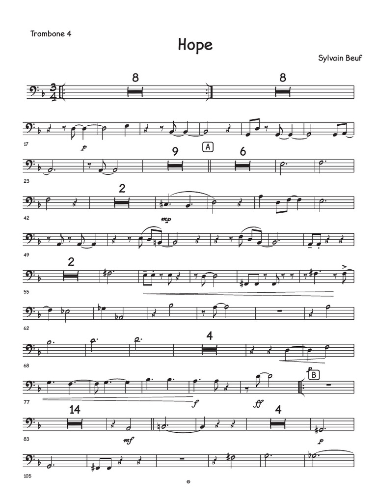 Hope Copie - Trombone 4 | PDF
