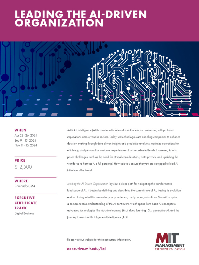 Leading The AI-Driven Organization | PDF | Artificial Intelligence | Intelligence (AI) & Semantics