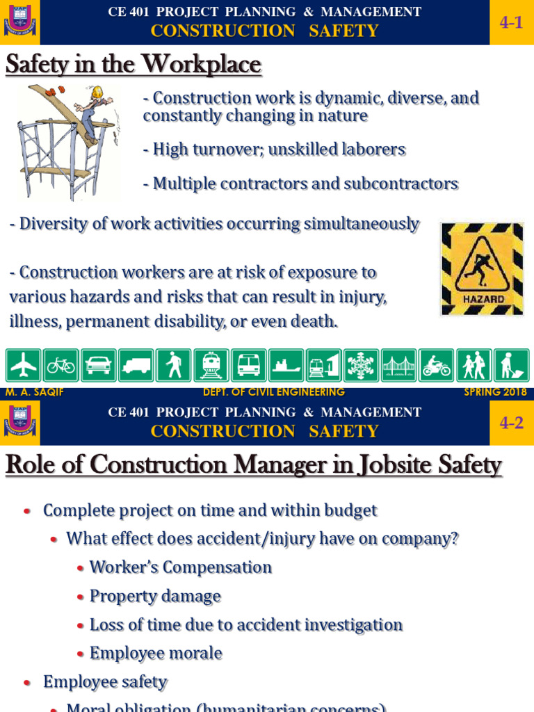 (Topic 4) Construction Safety | PDF | Occupational Safety And Health | Occupational Safety And ...