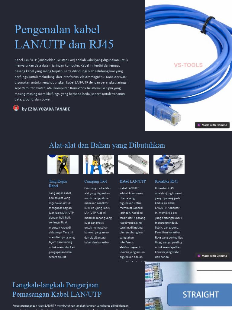 Pengenalan Kabel LANUTP Dan RJ45 | PDF