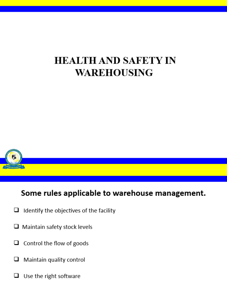 Warehouse Safety Guidelines | PDF | Warehouse | Personal Protective ...